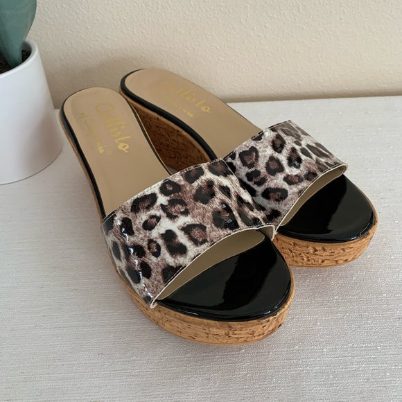 Callisto | Shoes | New Callisto Of California Cheetah Print Wedge ...